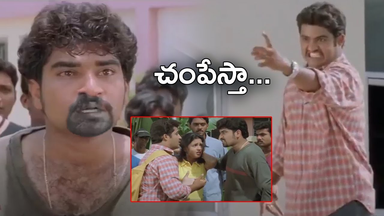 Jr NTR Warning To Rajeev Kanakala || Student No 1 Movie Scenes ...
