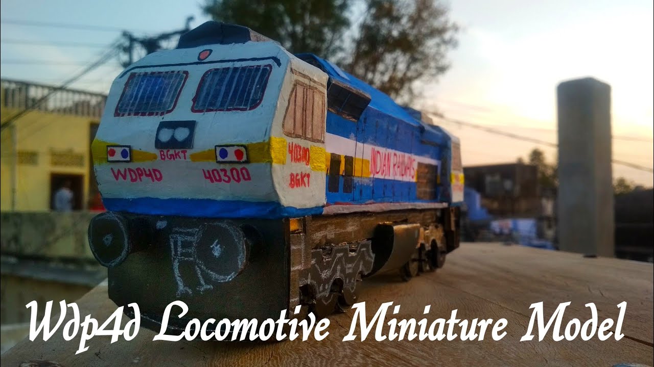 Miniature Model of Wdp4d Locomotive that you can easily make at home ...