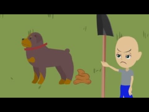 Classic Caillou Picks Up Dog Poop / Grounded - YouTube