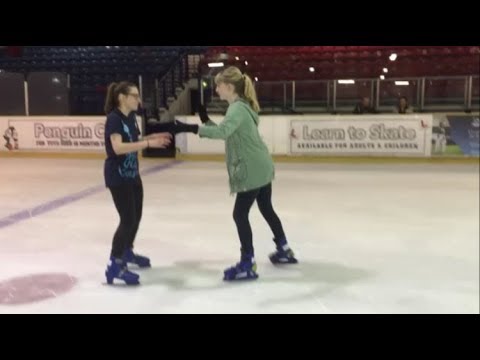First time ice skating! Falling skater to Figure skater! - YouTube