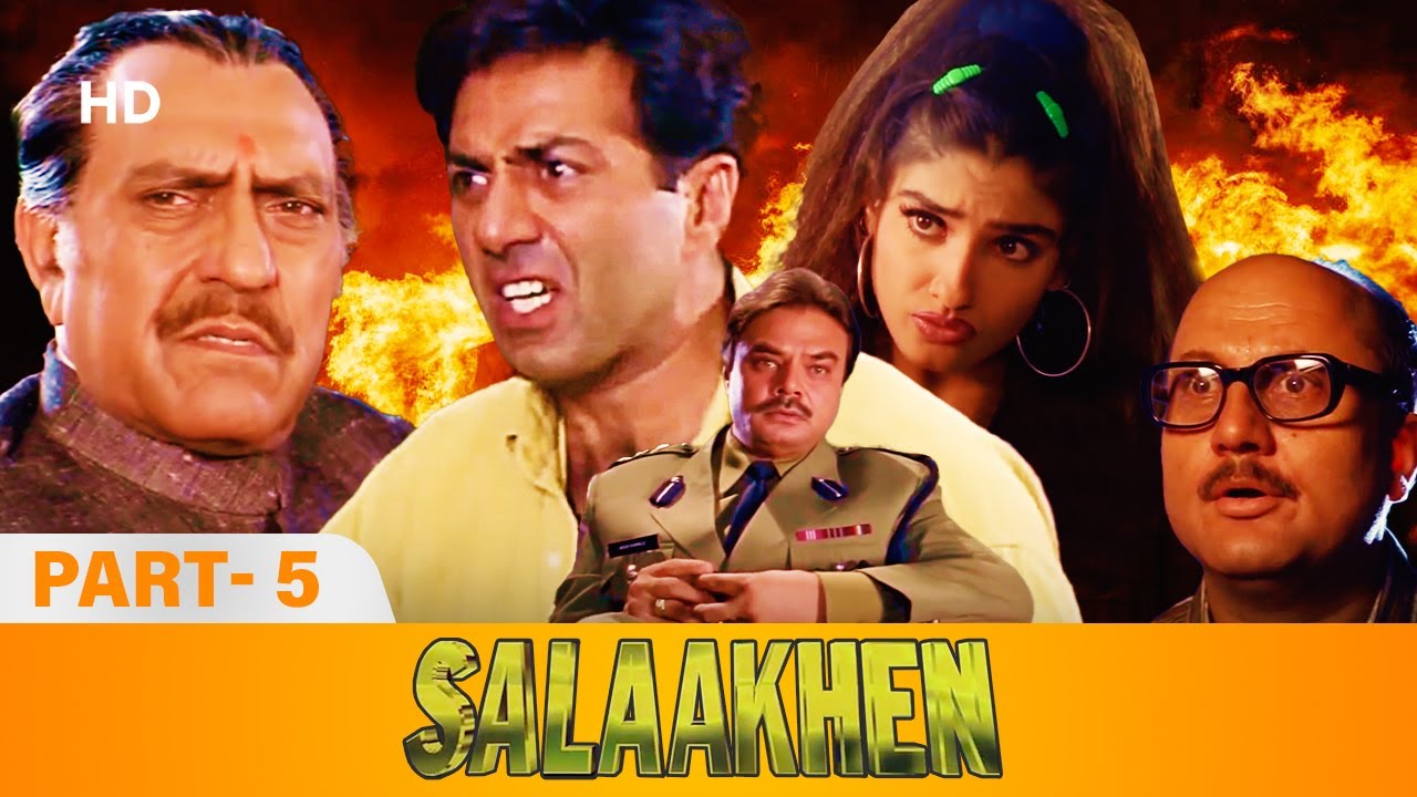 धमाकेदार एक्शन मूवी Salaakhen (1998) Part 5 | Sunny Deol, Raveena ...