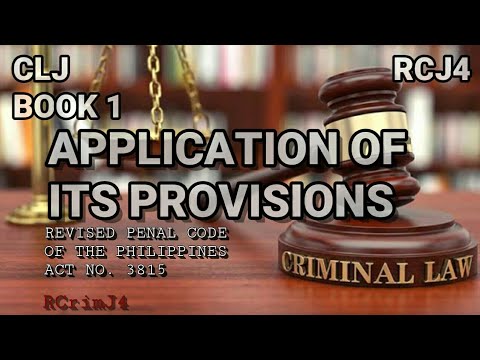 CLJ ABOUT ARTICLE 2 OF RPC BOOK 1 APPLICATIONS OF ITS PROVISIONS - YouTube