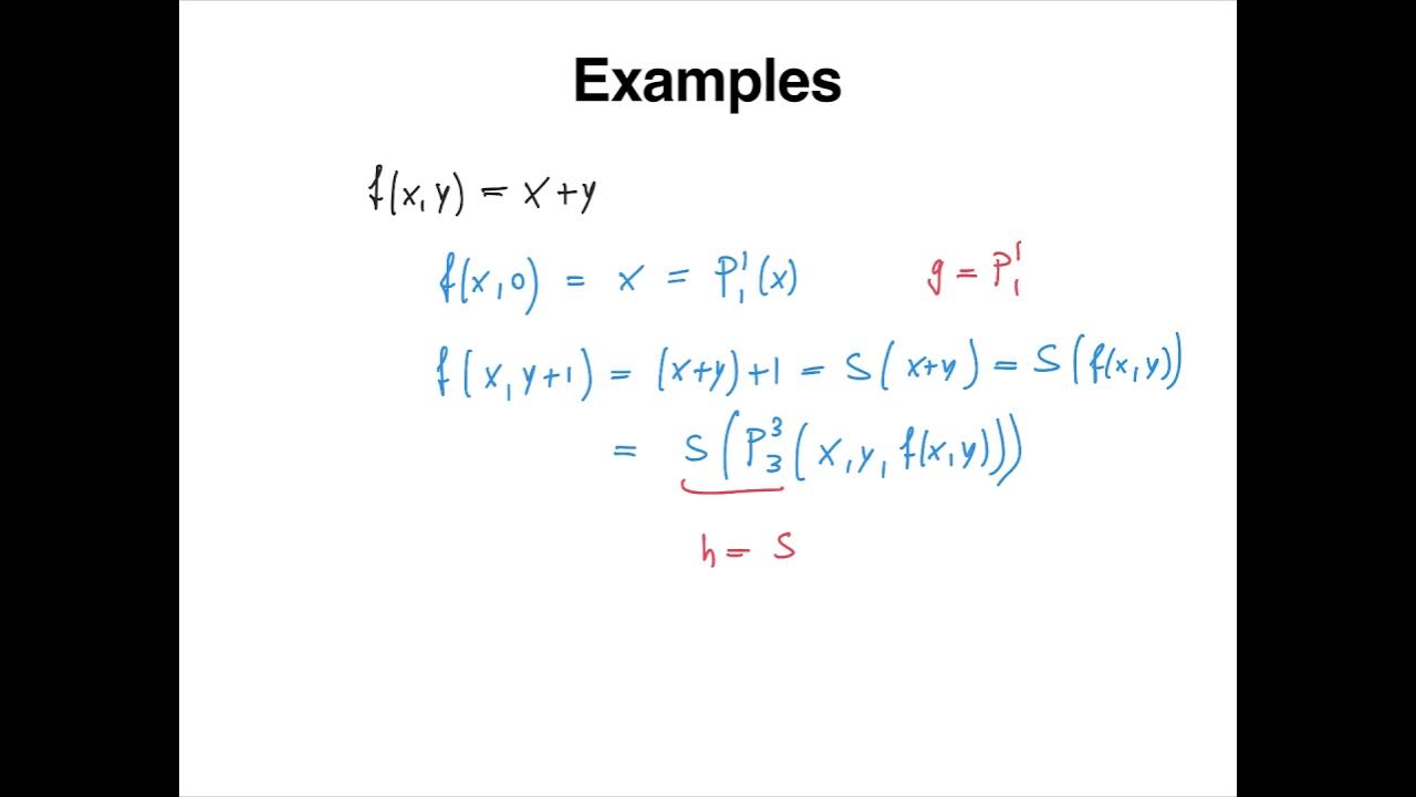 Math 557 – Primitive recursive functions - YouTube