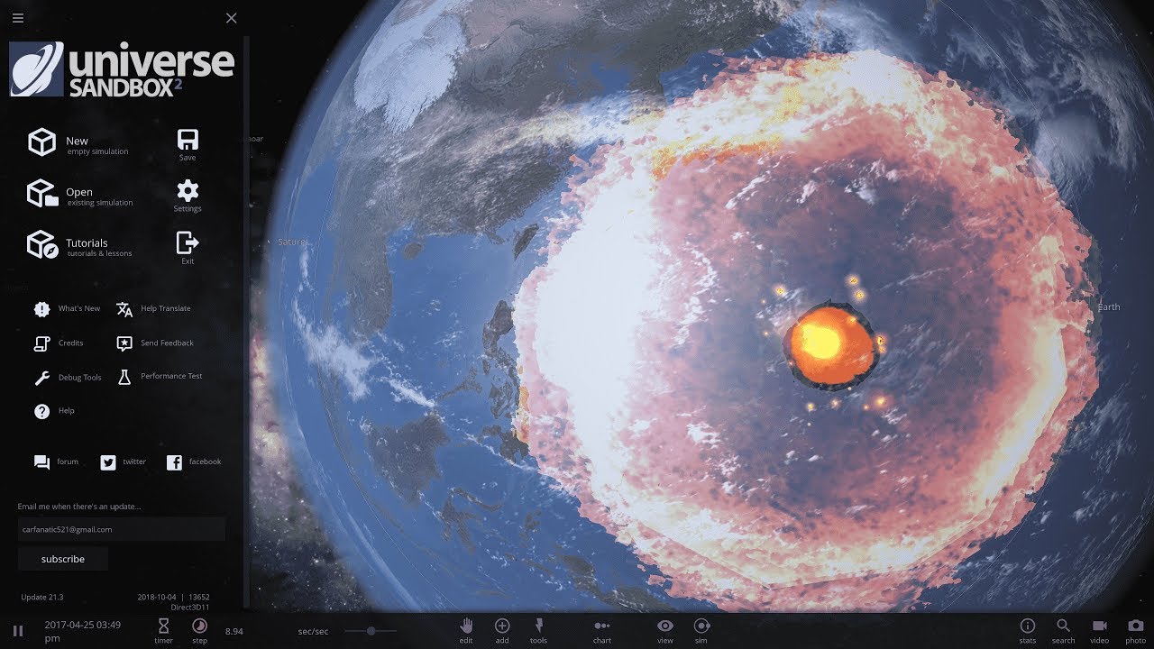 Real Time Mars Colliding With Earth - YouTube