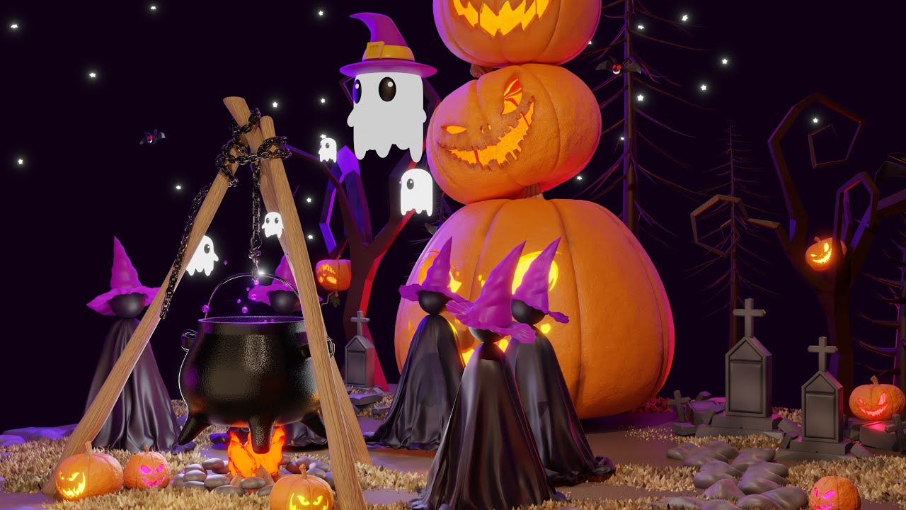 BLENDER 3D Halloween animation - YouTube