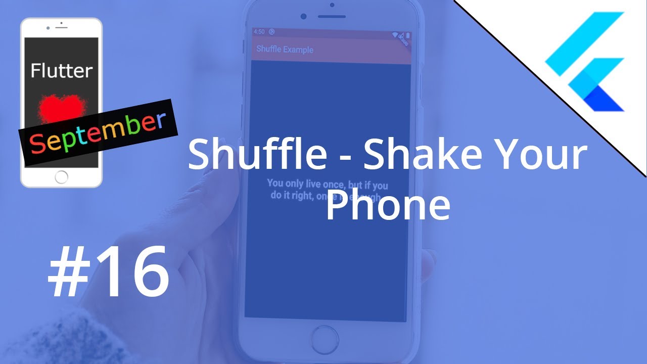 Flutter Tutorial Shuffle Shake Your Phone