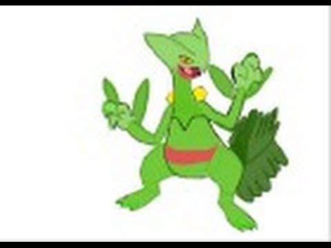 How to draw Sceptile from Pokemon - YouTube