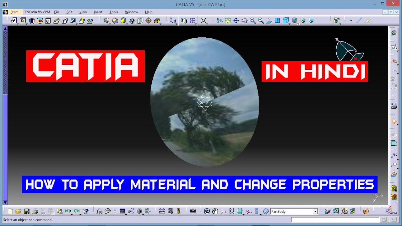 #19-How to apply material and change properties in CATIA - YouTube
