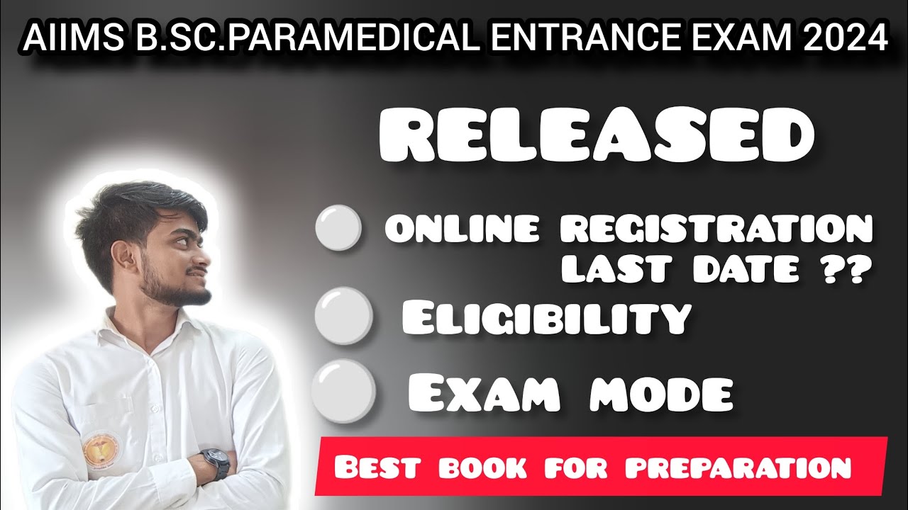 AIIMS B.SC. PARAMEDICAL || 2024 EXAM || ONLINE REGISTRATION ...