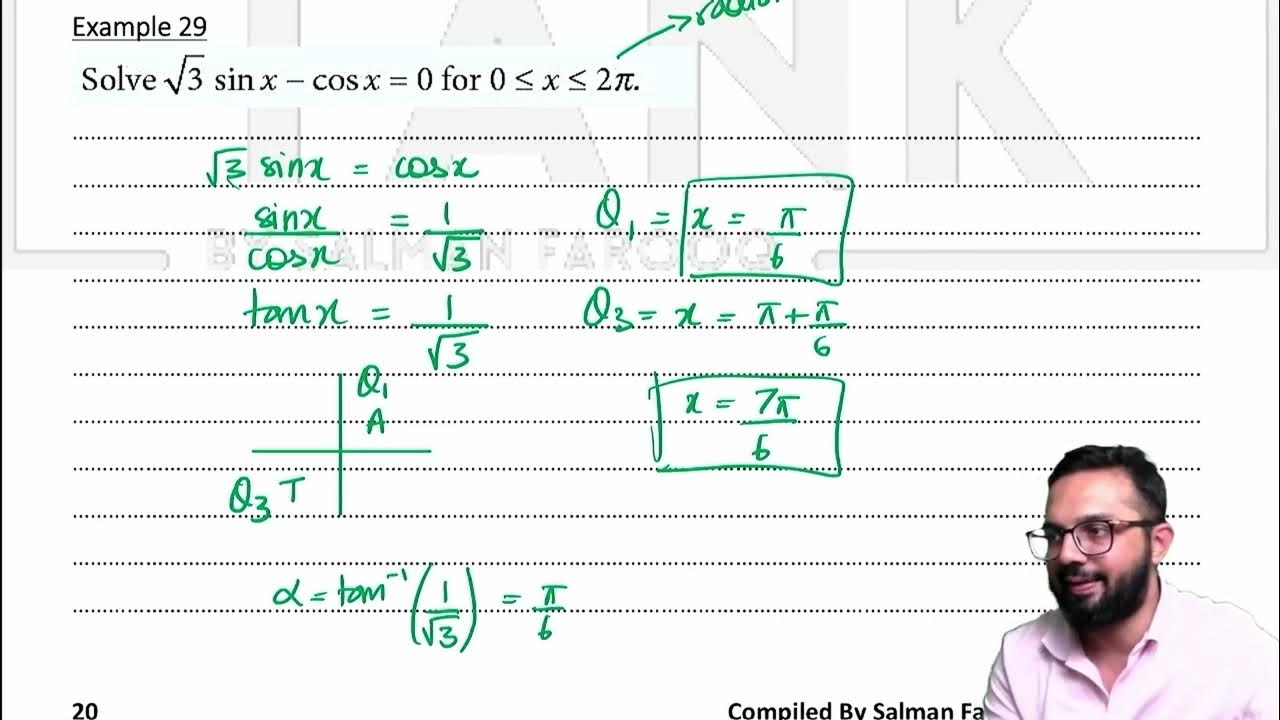 Trigonometry for AS Lecture 4 - A Level Maths 9709 - YouTube