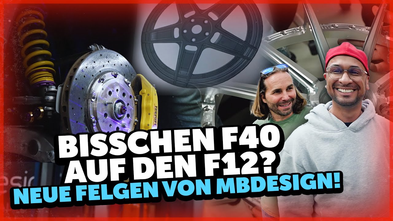 JP Performance - Bisschen F40 auf den F12? | Neue Felgen von mbDESIGN - YouTube