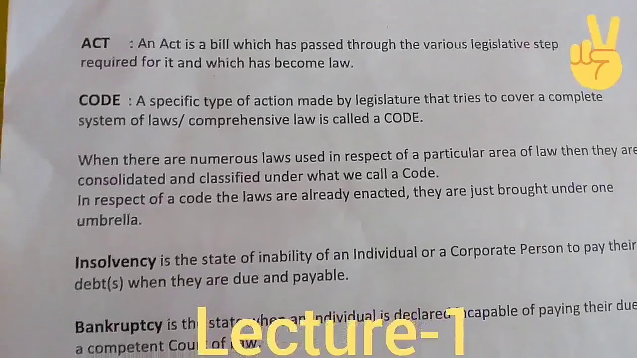 Credit Officer Interview Question -ACT vs CODE - YouTube