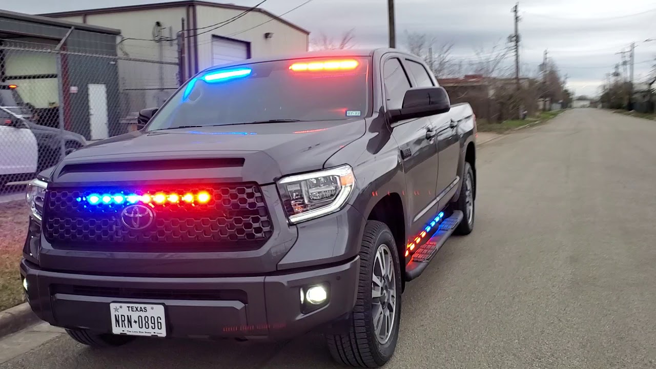 2020 Toyota Tundra Feniex Police Lights by EFS Houston Emergency Fleet ...