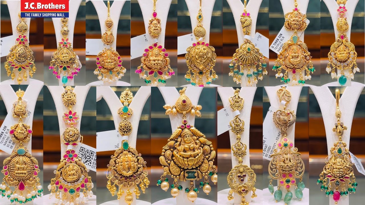 Gold Mangtikka designs | Gold Papitabilla Designs with price | JC ...