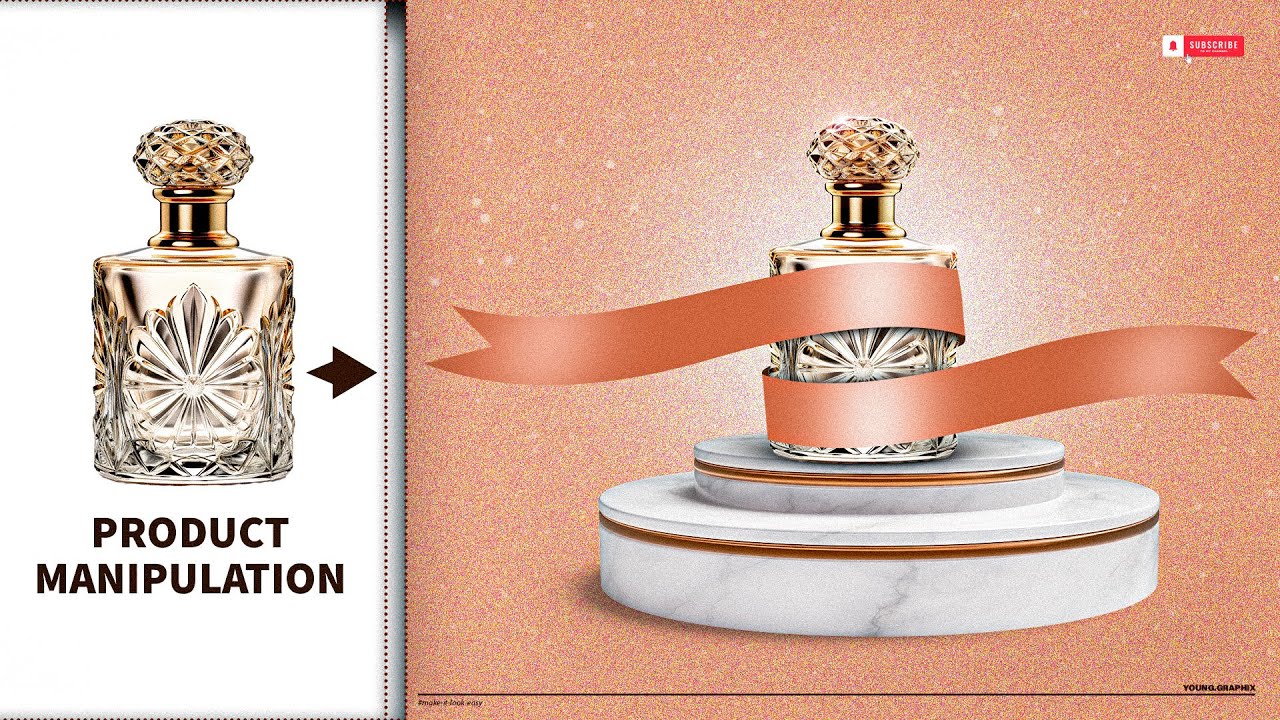PERFUME PRODUCT DESIGN MANIPULATION TUTORIAL IN #photoshop - YouTube