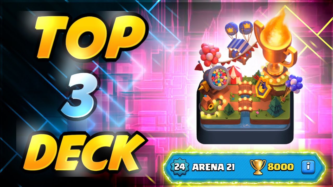 Best deck for Arena 21 - 25 , How to reach 9000 trophy #clashroyale # ...