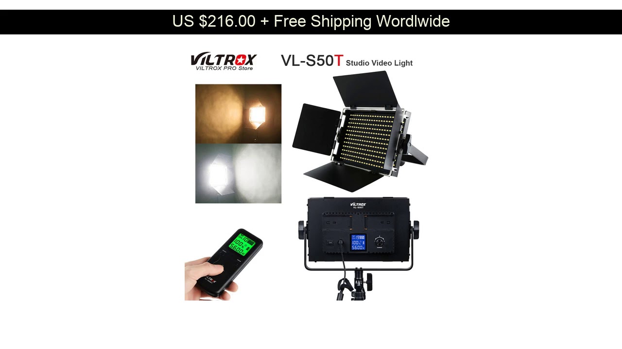 [FREE SHIPPING] Viltrox VL-S50T Camera SMD LED Studio Video Light Lamp ...