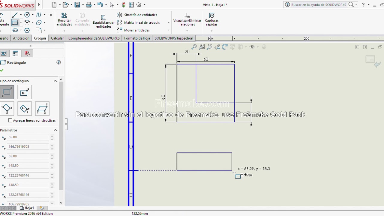 elaboración de vistas de un solido Nº2 en solidworks - YouTube