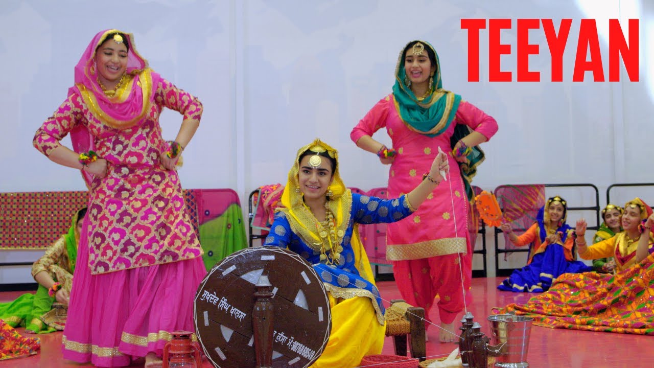 Teeyan , Gidha and Punjabi Folk Dance - YouTube
