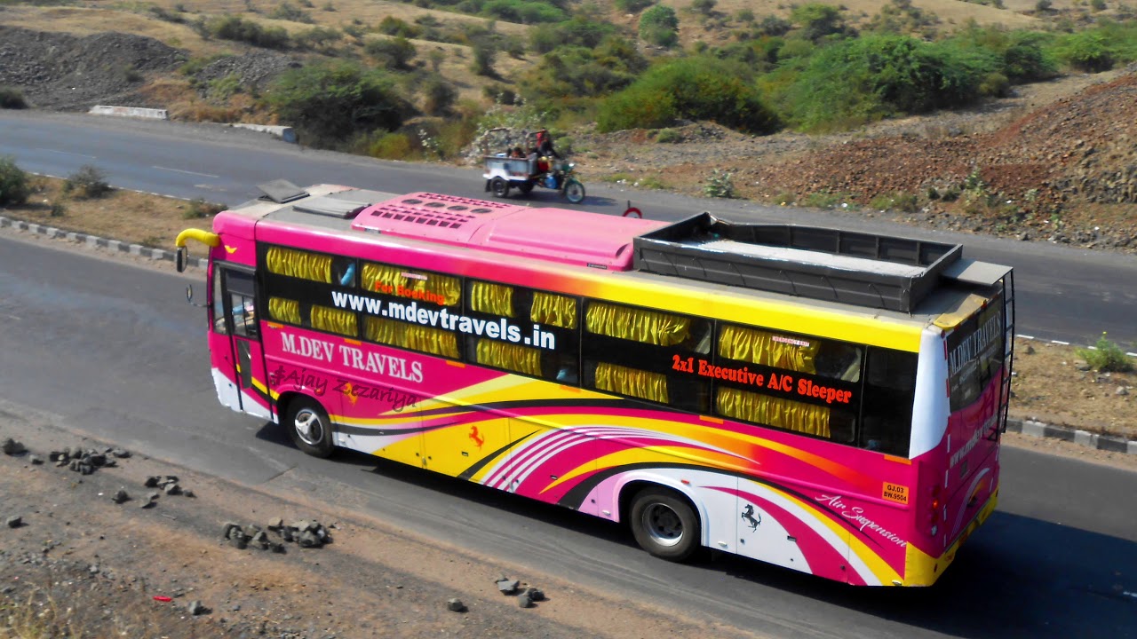 4K Bus Compilation Gujarat State || GSRTC Volvo || Neeta || Falcon ...
