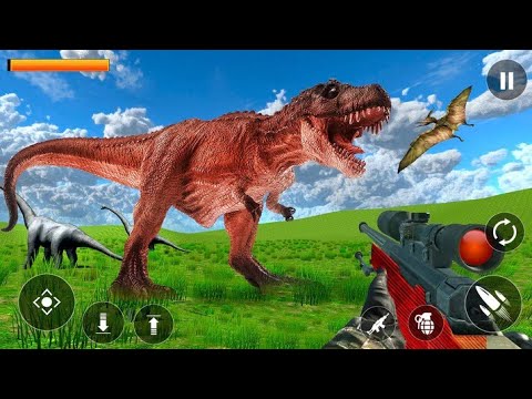Dinosaur shooting game's dino hunting android gameplay#3 - YouTube