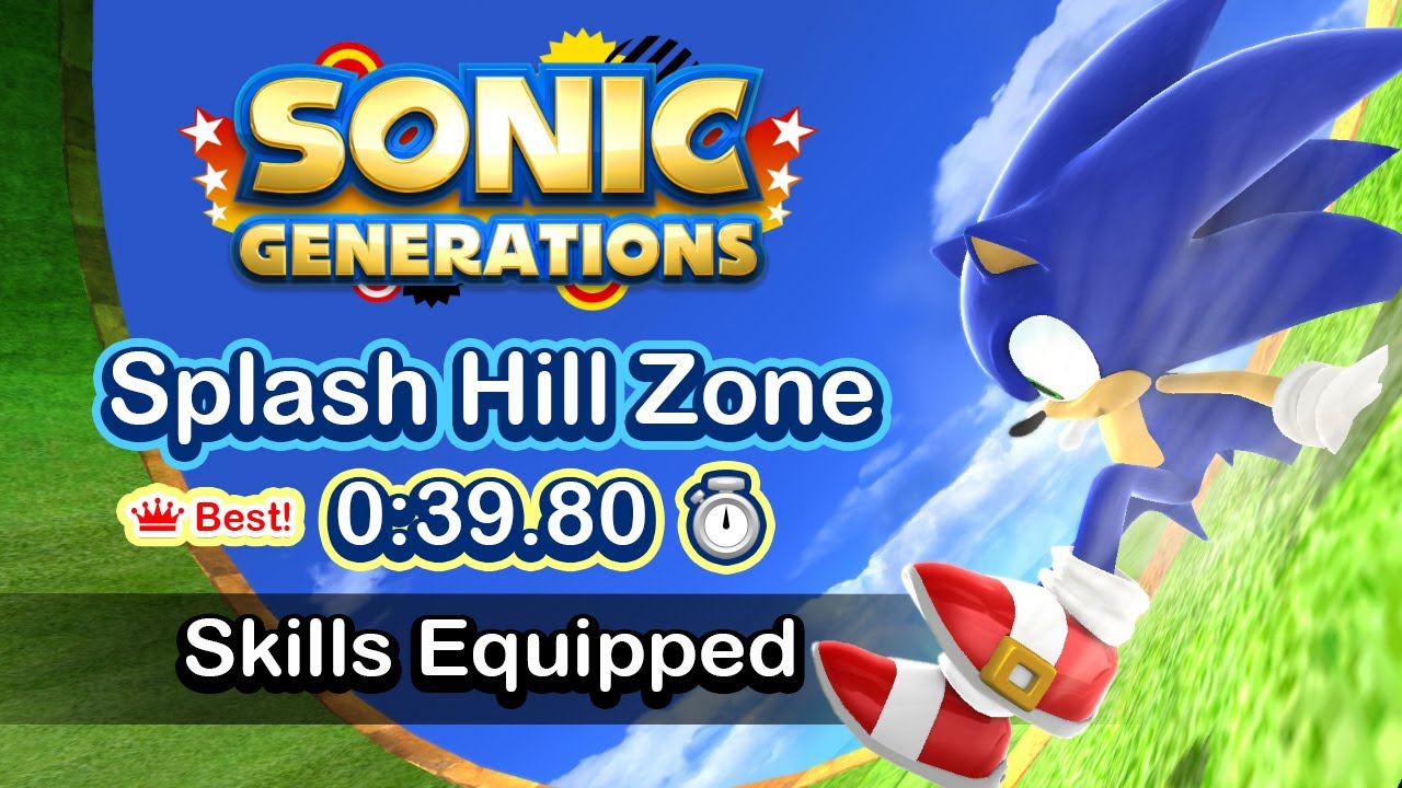 Sonic Generations Splash Hill Zone Speedrun (0:39.80) - YouTube