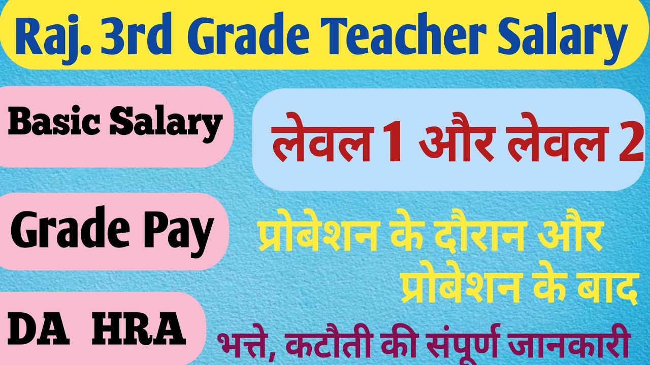 Rajasthan 3rd Grade Teacher Salary Reet Level 1 2 Ki Salary Reet rajasthan-3rd-grade-teacher-salary-reet-level-1-2-ki-salary-reet