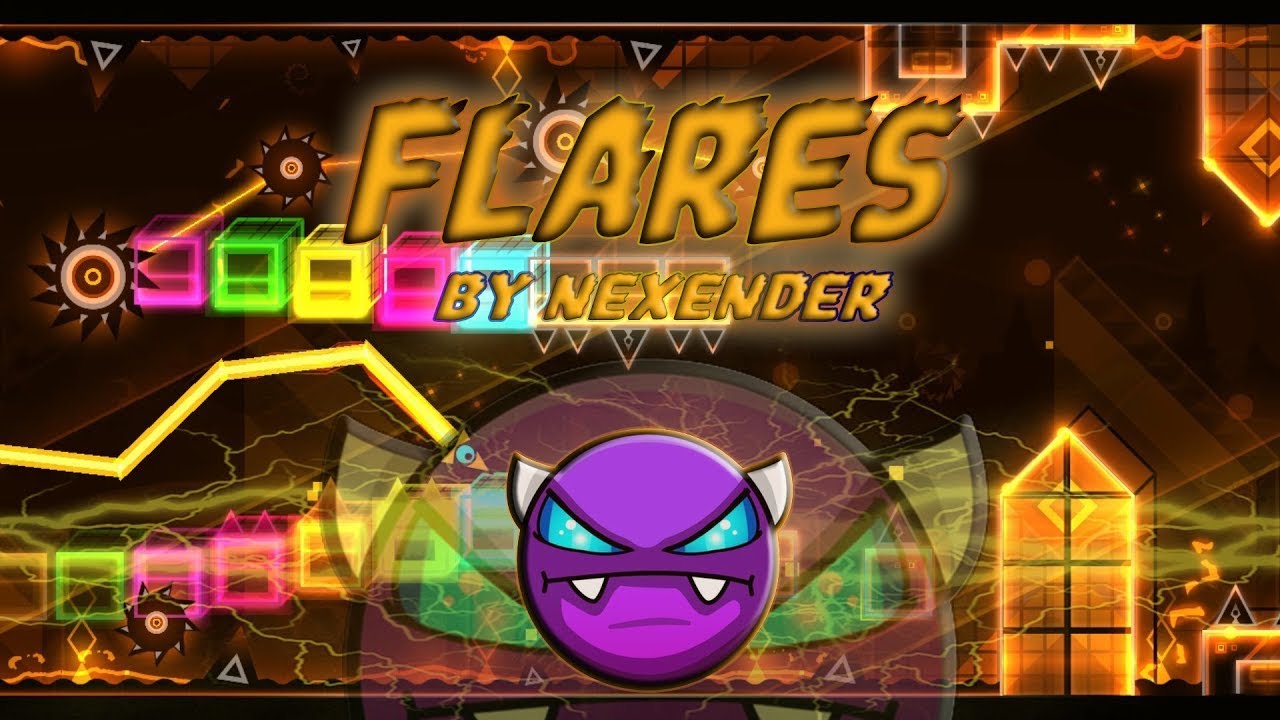 Geometry Dash - Flares 100% Complete (level demon 16) - YouTube