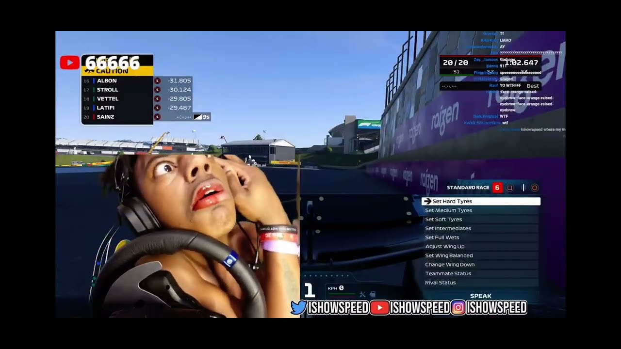 IShowSpeed Gets into a bad accident Starts to bleed Live On Stream ...
