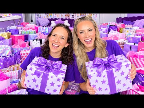 OPENING 100+ GIFTS FROM OUR SUBSCRIBERS 🥹🛍😱 #surprise #unboxing #viral #trending #bff #vlog #happy