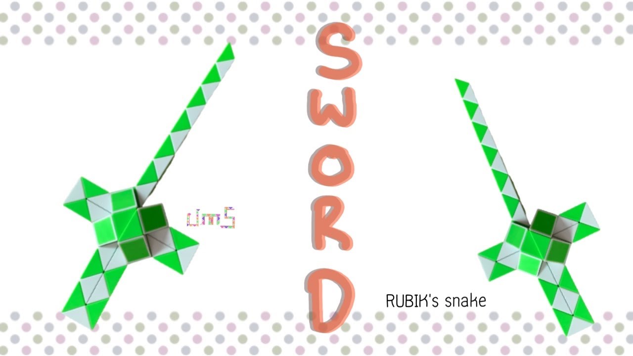 Rubik’s snake 48 : SWORD - Step by step & SLOW - YouTube