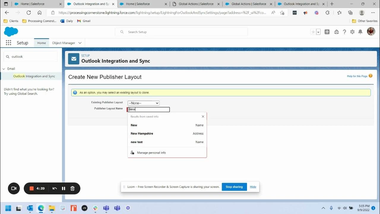 Edit Salesforce Inbox Actions - YouTube