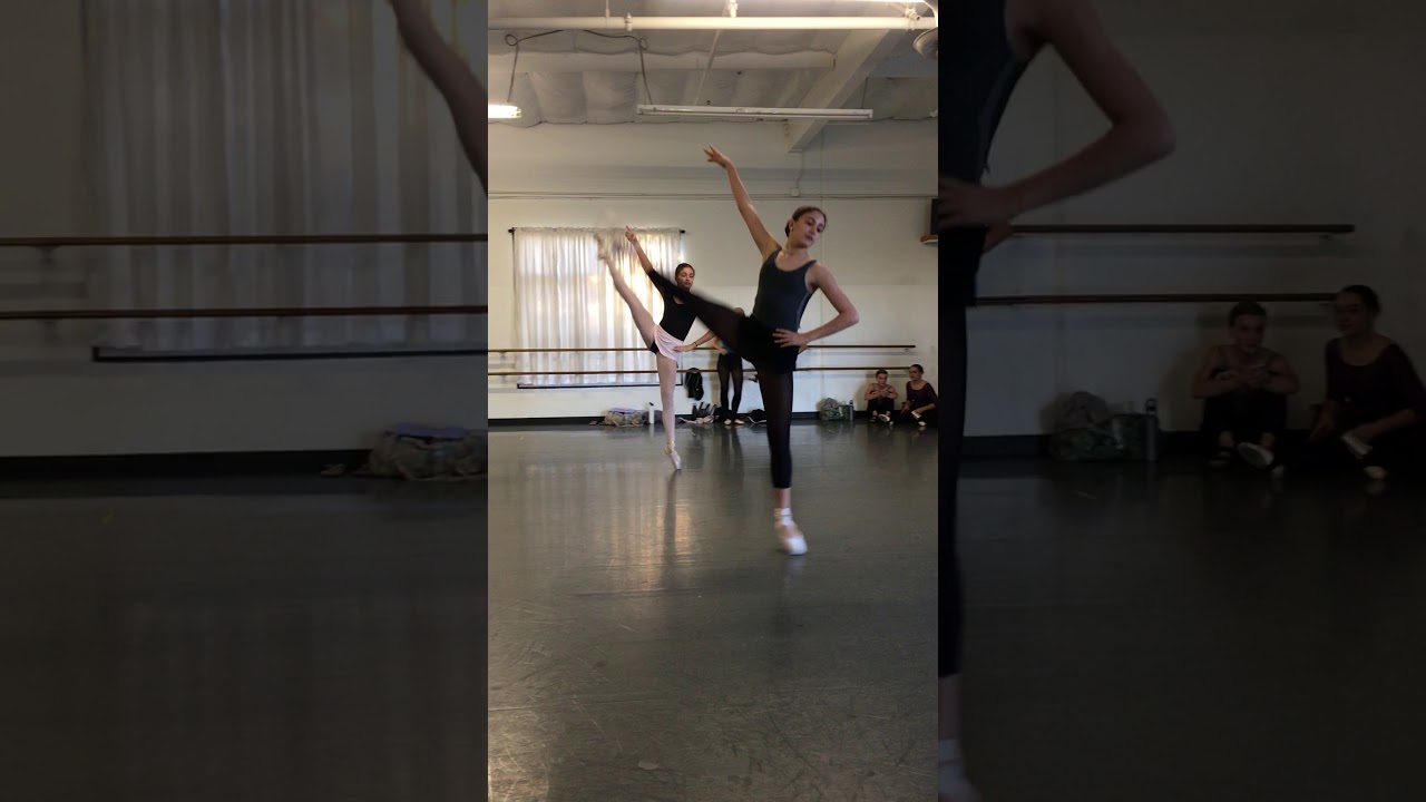2018 La Bayadère rehearsal - Alex and Athena Conley solo - YouTube