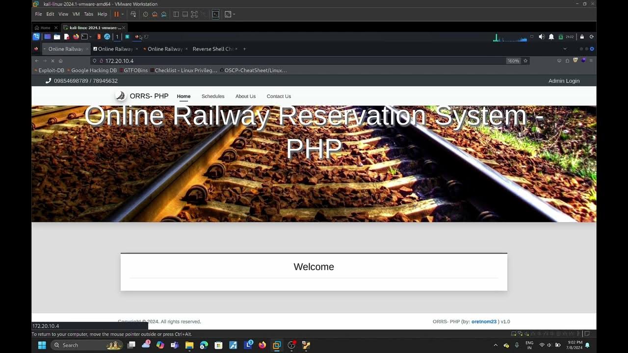 Online Railway Reservation System - Command Injection to RCE | Boot2Root | CTF | HackTheBox ...
