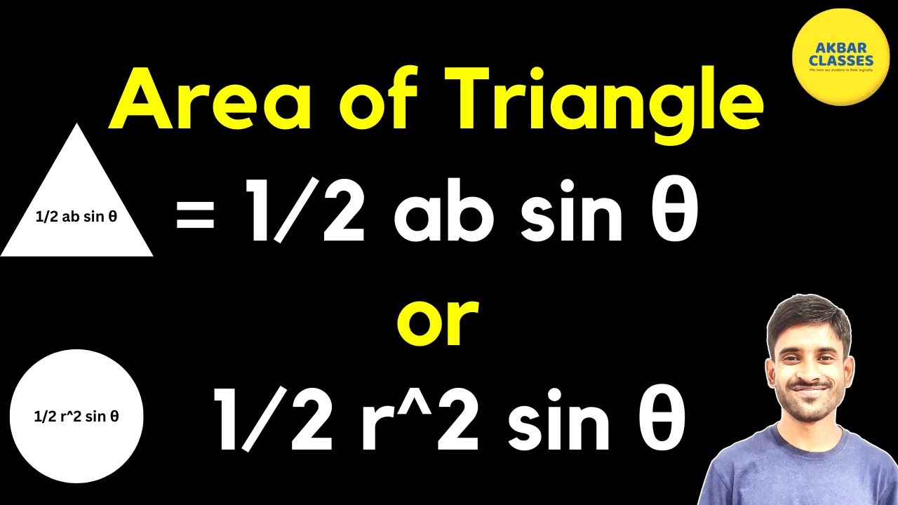 Area Of Triangle 1 2 Ab Sin Or 1 2 R 2 Sin Proof YouTube