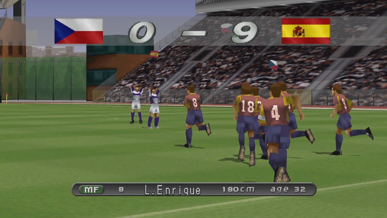 Winning Eleven 2002 - EUROPEAN CUP, SPAIN Final (Difficult) - YouTube