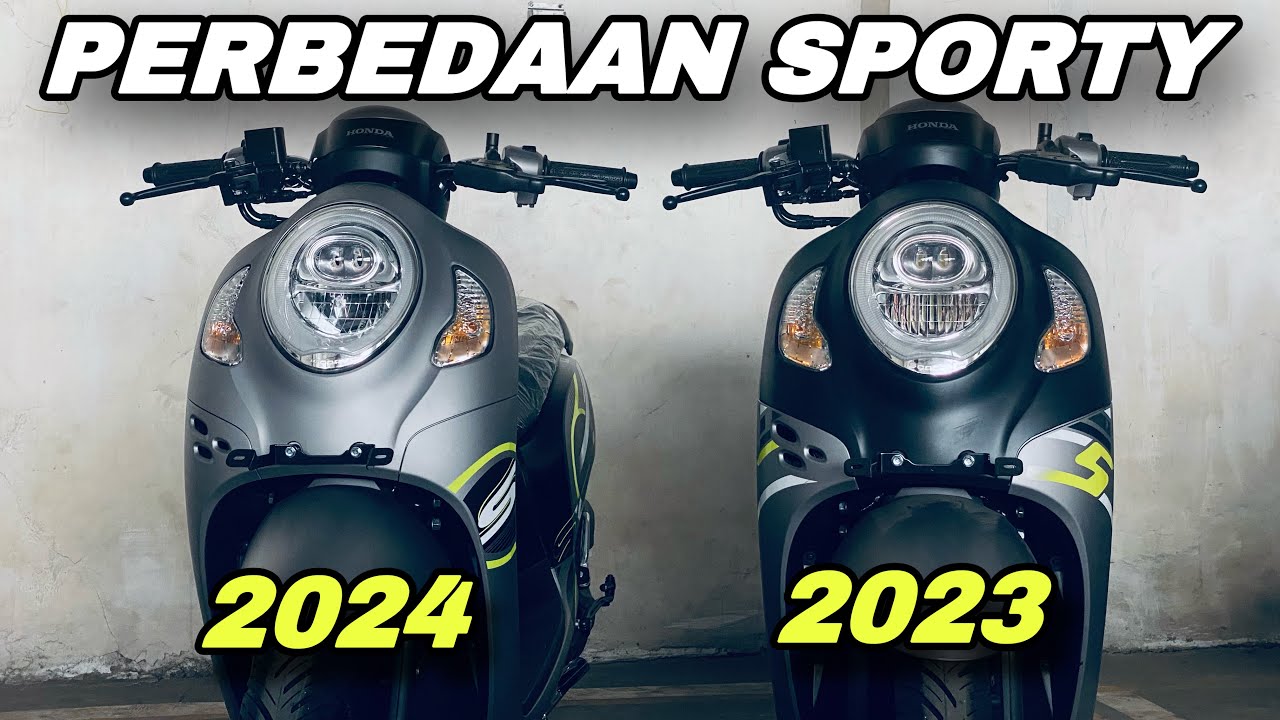 SCOOPY SPORTY 2024 GREY VS SPORTY BLACK ‼️ - YouTube