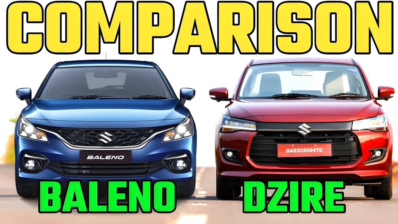 Maruti Dzire vs Maruti Baleno Comparison 2024|Maruti Dzire vs Baleno ...