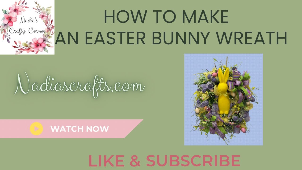 How to make an Easter bunny wreath | diy Easter wreath | diy mesh ...