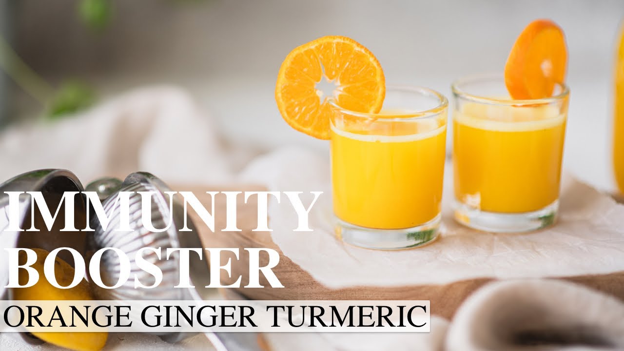 IMMUNITY BOOSTER | Healthy Orange Ginger Turmeric Shot | Made In A ...