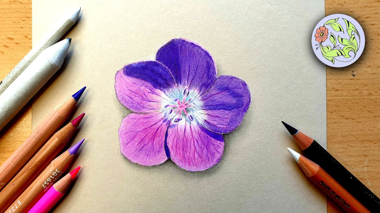 Draw a Perfect Flower - 3 Minute Tutorial - YouTube