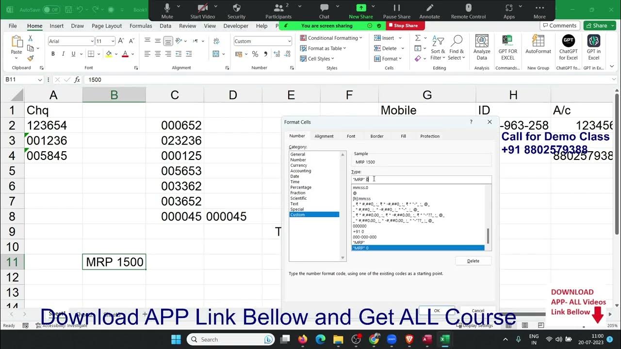 Advanced Excel Training with Sujeet Sir - YouTube