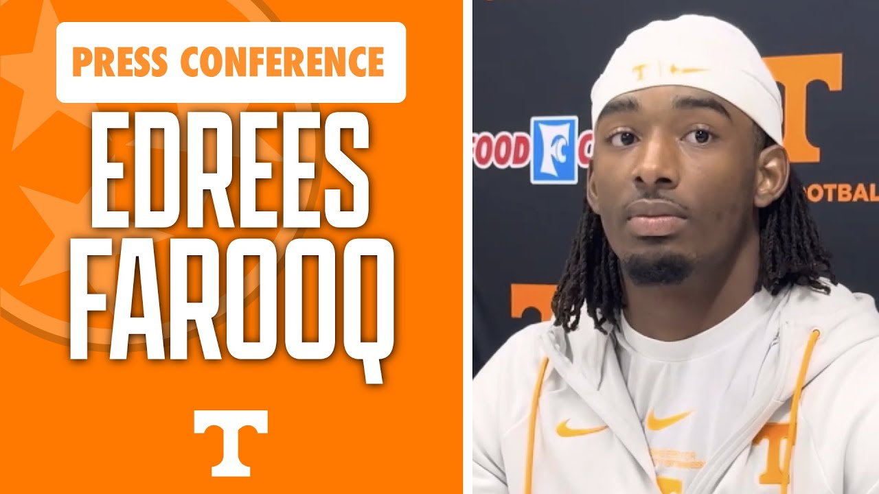 Tennessee football safety Edrees Farooq talks after win over Kentucky I ...