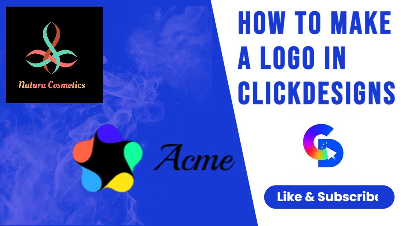 How To Make A Logo In ClickDesigns - YouTube
