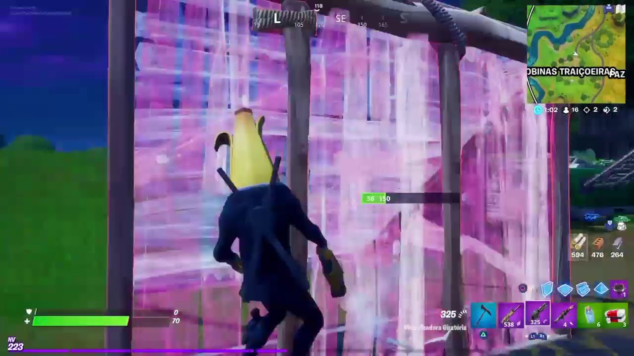 Fortnite so vale arma da cor da skin - YouTube