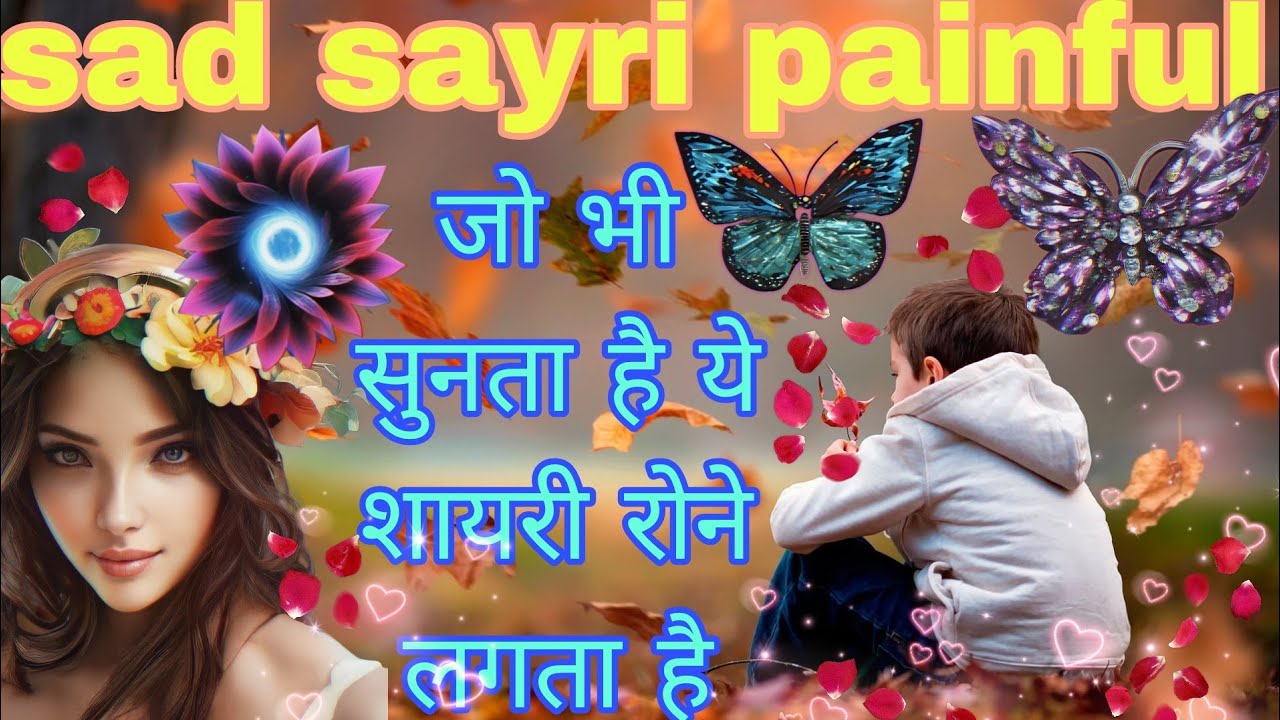 sad sayri video || sad sayri states short ||। heart touching sayri # ...