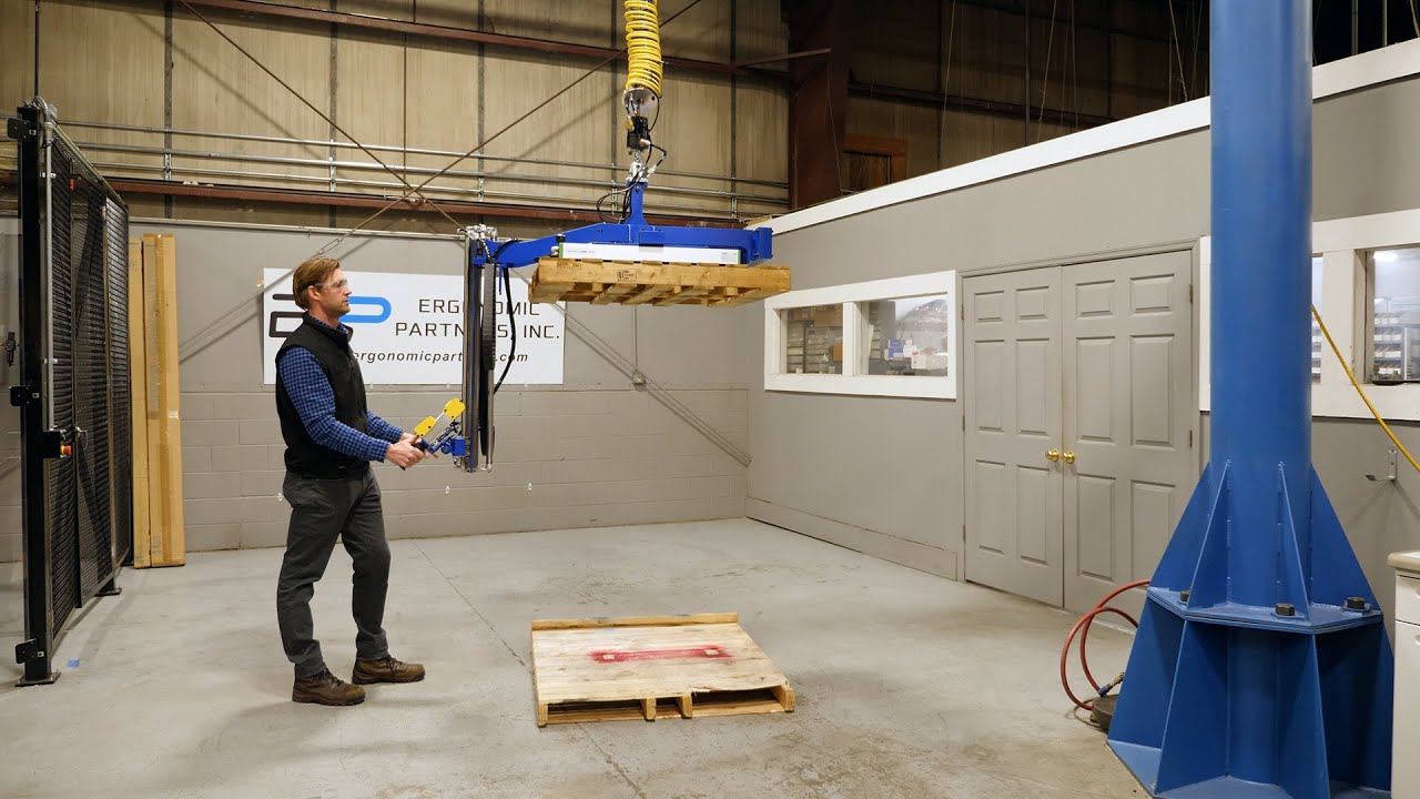 Pallet Stacking Lifting Device with Telescoping Handles - YouTube