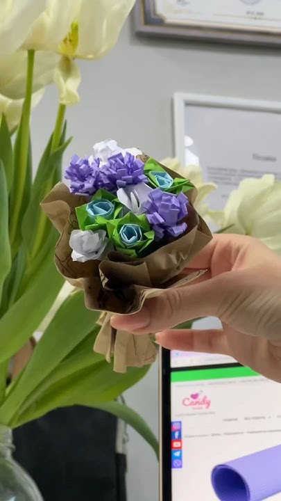 Diy квіти з паперу І чудова ідея подарунку🌸 Youtube