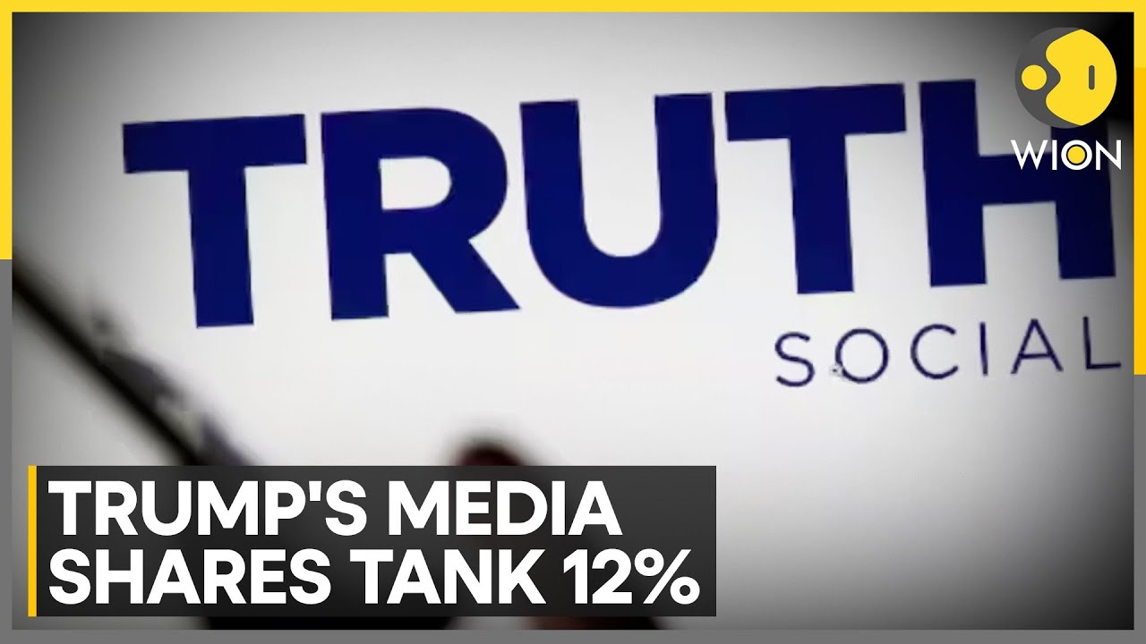 Donald Trump's company 'Truth Social' stocks tumbling again | World ...