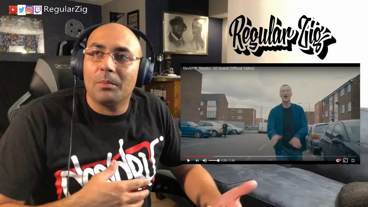 American Reacts to Uk Rapper - Devlin ft. Skepta - 50 Grand - YouTube
